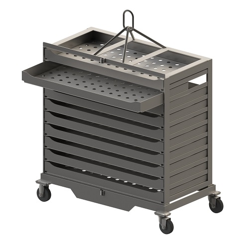 custom made carts trays baskets for the food processing industry